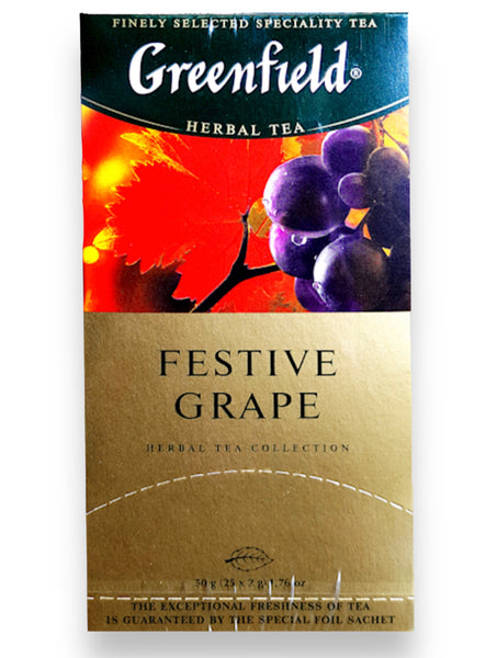 Festive Grape - Greenfield- 25 tea bags – Elona Market