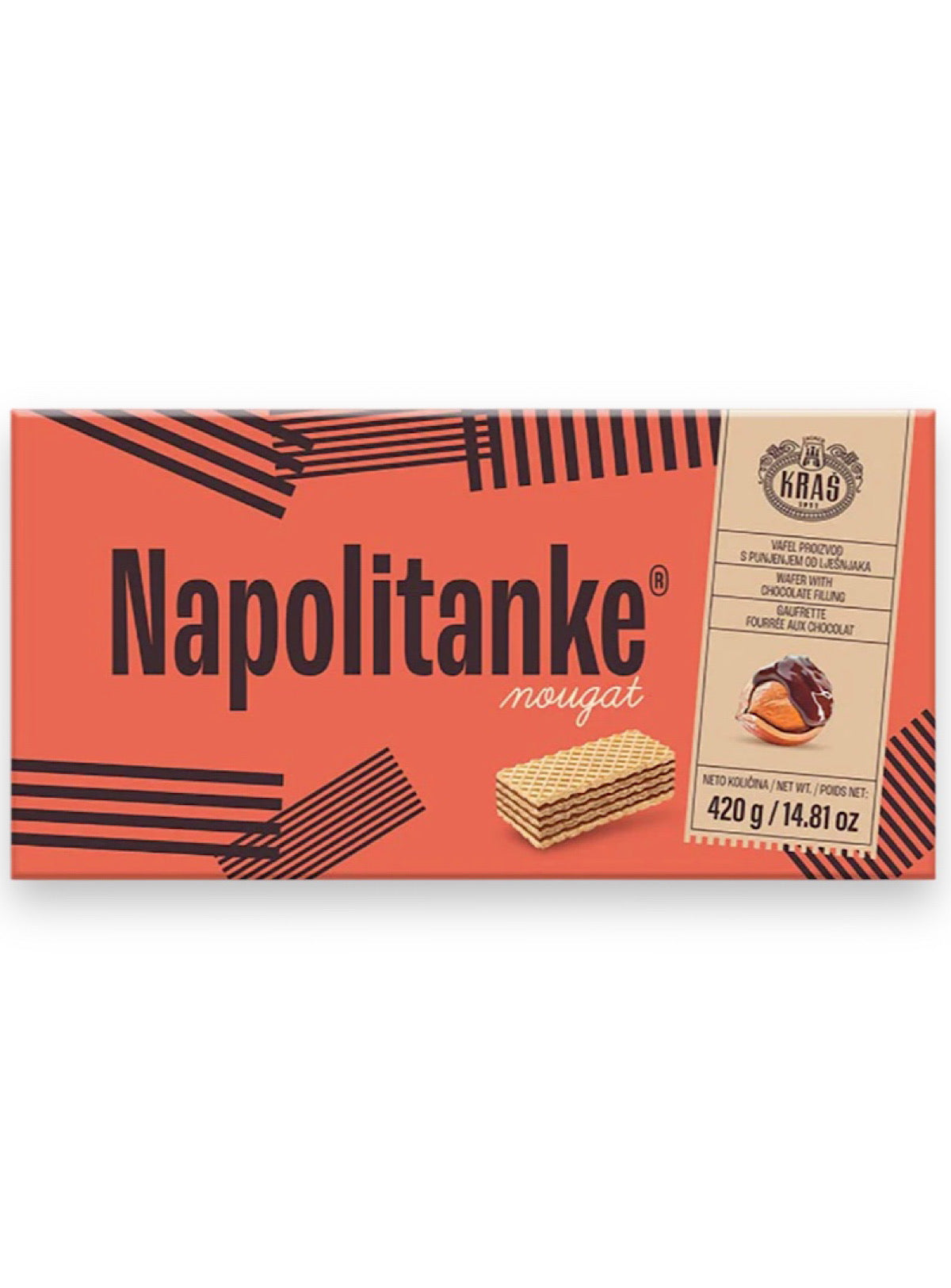 Wafers Hazelnut Napolitanke - Kras - 420g – Elona Market
