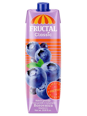 Blueberry Juice Borovnica - Fructal - 1L – Elona Market