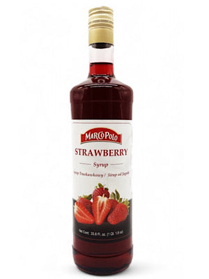 Strawberry Syrup - Marco Polo - 1L (33.8oz) – Elona Market