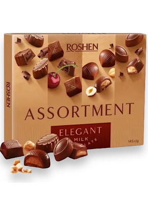 Milk Chocolate Elegant Assortment - Roshen - 145g – Elona Market