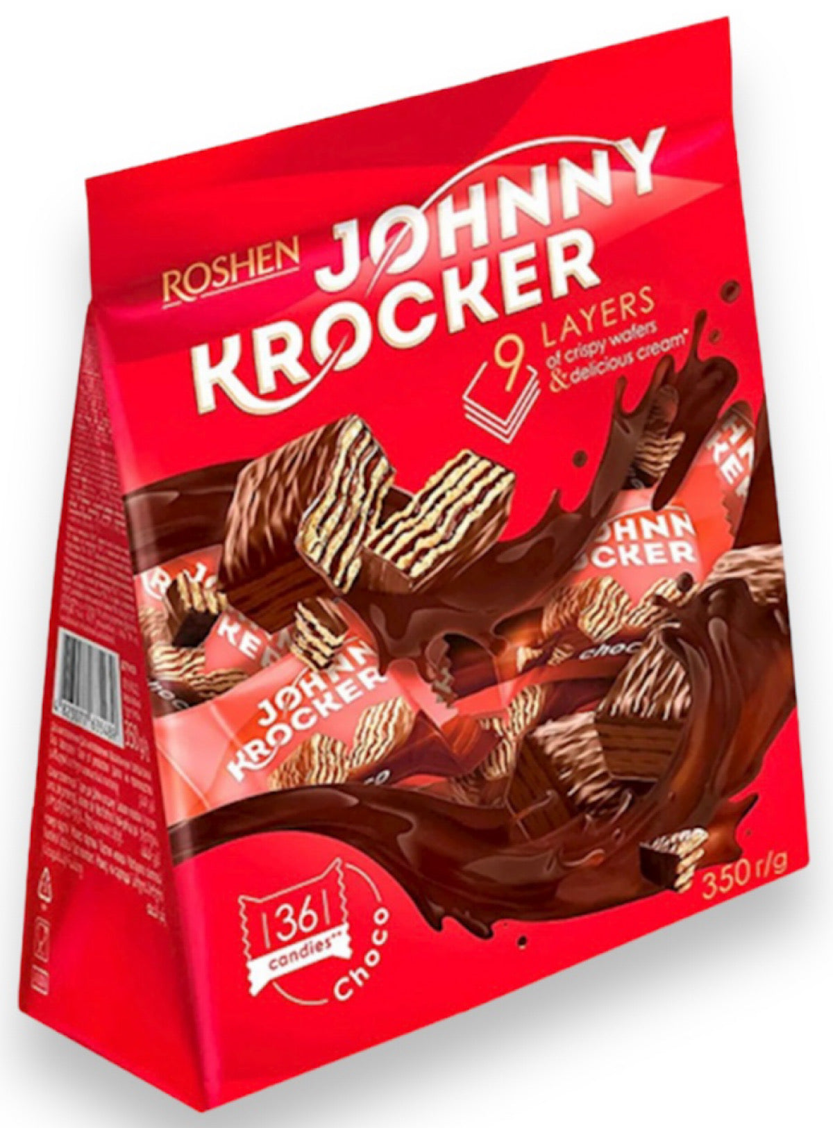 Chocolate Wafers Johnny Krocker - Roshen - 350g – Elona Market
