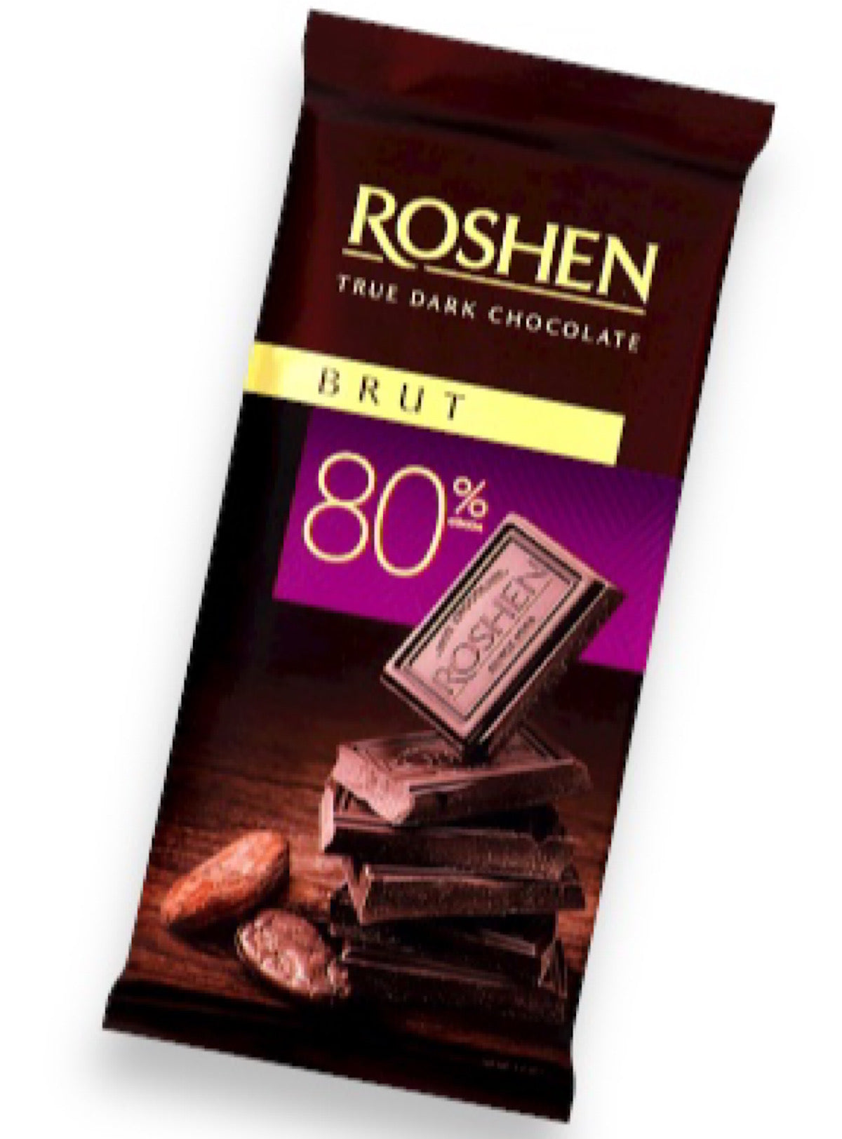 Dark Chocolate Brut 80% Bar - Roshen - 85g – Elona Market