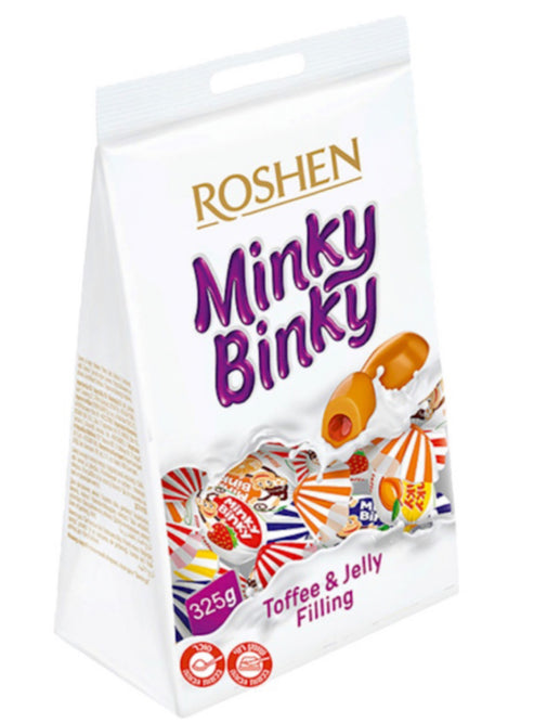 Minky Binky Toffe and Jelly Candie - Roshen - 325g – Elona Market