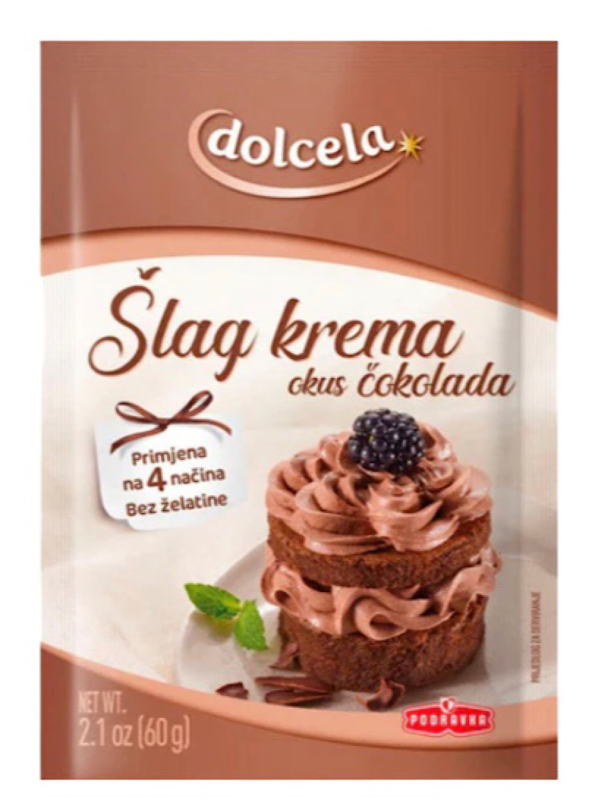 Slag Cream Chocolate Dolcela - Podravka - 60g – Elona Market