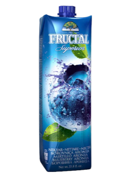 Blueberry Nectar Borovnica - Fructal - 1 liter – Elona Market