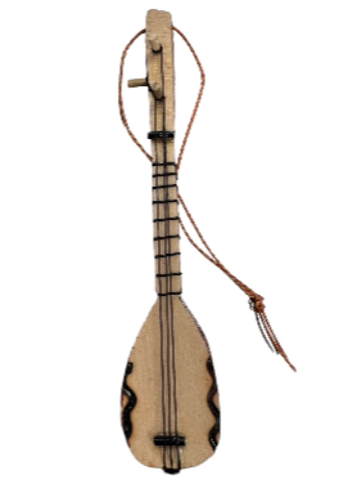 Albanian Cifteli - Wood - Car Hanger – Elona Market